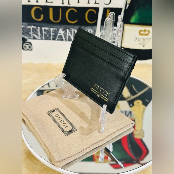 Gucci | Bags | Gucci Card Case Calfskin Leather Wdust Bag | Poshmark